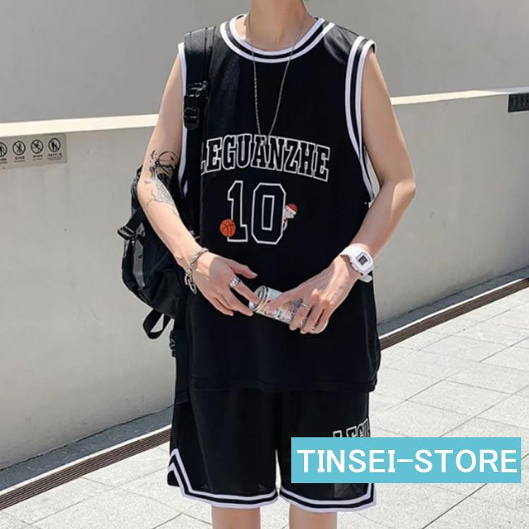 ユニフォーム 陸上競技 大人用 バスケットボールウエア メンズ ノースリーブ Tシャツ 袖なし セットアップ 夏 ショートパンツ 上下セット ゆったり : TINSEIヤフー店 - 通販 ...