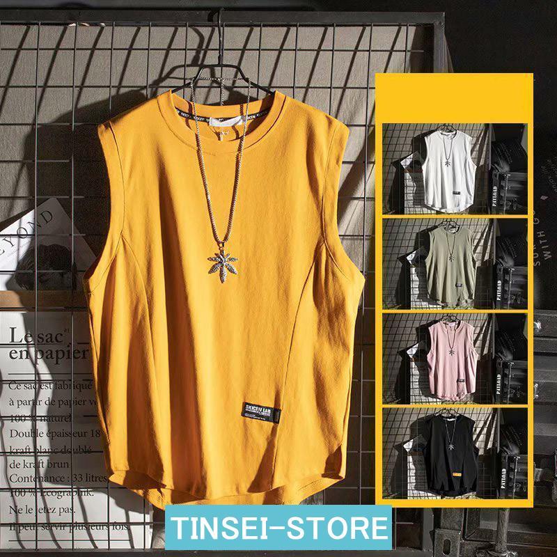 タンクトップ メンズ Tシャツ スポーツ ランニング ノースリーブ シンプル 無地 インナー ダンス : TINSEIヤフー店 - 通販 - Yahoo!ショッピング