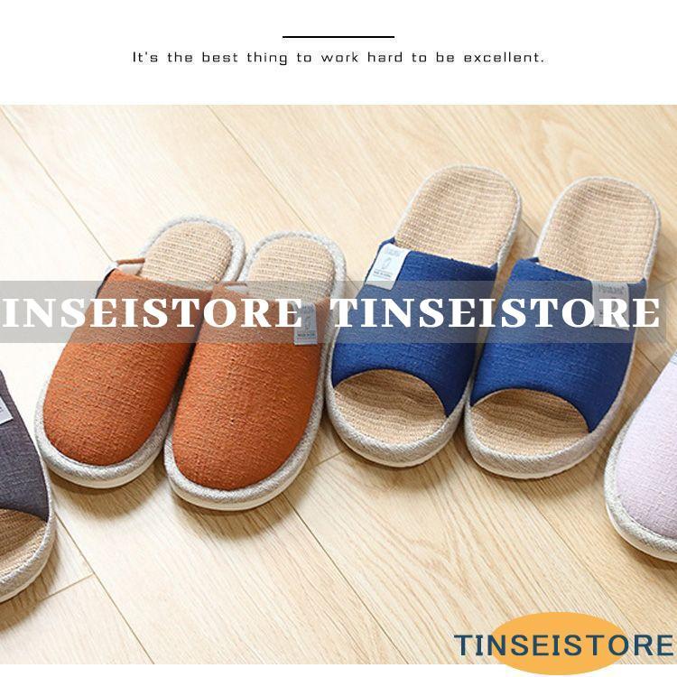 スリッパ 前開きスリッパ ルームシューズ ルームスリッパ サンダル 前開き 亜麻 大きいサイズ リネン おしゃれ 涼しい すずしい 撥水 軽量 室内 外履き 来客用 : TINSEIヤフー店 ...