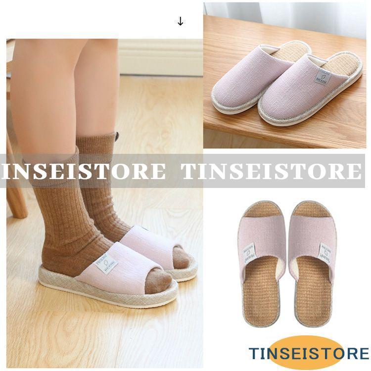 スリッパ 前開きスリッパ ルームシューズ ルームスリッパ サンダル 前開き 亜麻 大きいサイズ リネン おしゃれ 涼しい すずしい 撥水 軽量 室内 外履き 来客用 : TINSEIヤフー店 ...