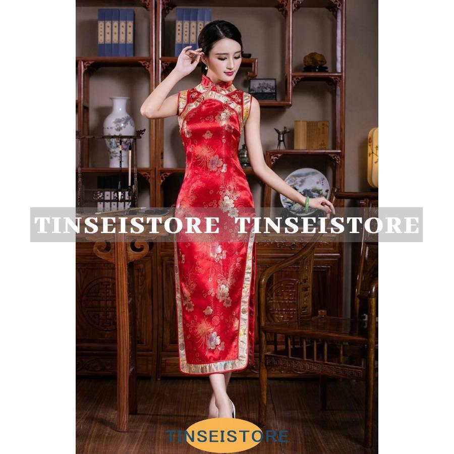チャイナドレス ロング 花柄 コスプレ チャイナ服 パーティードレス 大きいサイズ コスチューム : TINSEIヤフー店 - 通販 - Yahoo!ショッピング