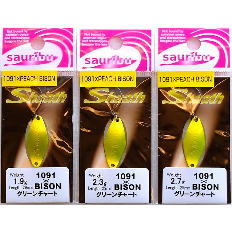 サウリブ シャース 1091×ピーチバイソン グリーンチャート / ネコポス便 : TIPSヤフーショッピング店 - 通販 - Yahoo!ショッピング