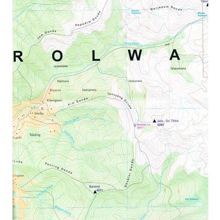 地図 旅行 Rolwaling ／ Gaurishankar Tesi Lapcha トレッキング用地図(ロルワリン) インド 観光 ...