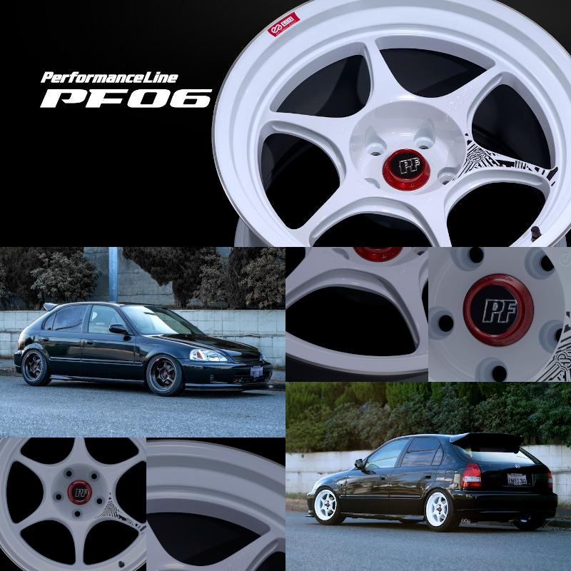ENKEI 単品1本価格 16インチ 6.5J 4/100 エンケイ PerformanceLine PF06 パフォーマンスライン HSB : T-BOX Auto Parts - 通販 ...