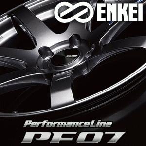 ENKEI (4本セット価格) 15インチ 5.0J 4/100 PerformanceLine PF07 カラー:Dark Silver / Gold Pearl White エンケイ ...
