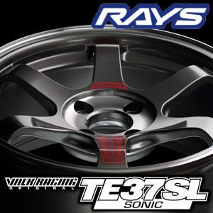 RAYS (単品1本価格) 16インチ 6.5J 4/100 VOLK RACING TE37 SONIC SL レイズ ボルクレーシング カラー: PG : T-BOX Auto Parts ...