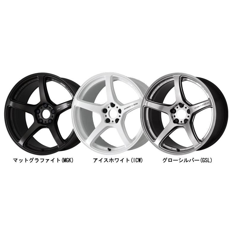 (単品1本価格) WORK EMOTION T5R 19inch 8.5J PCD:114.3 穴数:5H カラー: MGK / ICW ...
