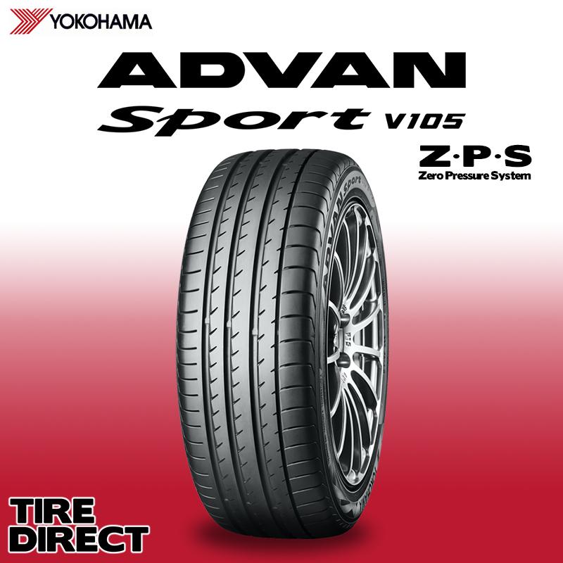 ヨコハマタイヤ [4本以上で送料無料]新品 ヨコハマ ADOVAN sport V105 ZPS 225/55RF17 97Y YOKOHAMA アドバンスポーツ ランフラット 225/55 ...