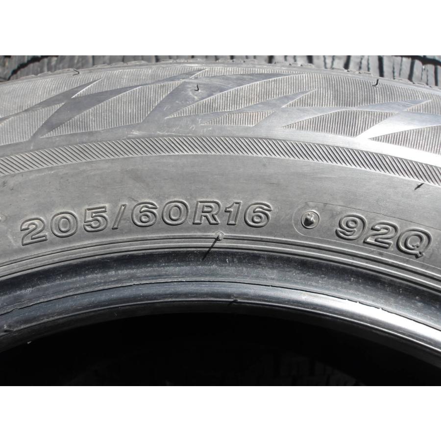 O265-6 中古タイヤ 送料無料 205/60R16 冬2本セット スタッドレス 92Q 205/60-16 205-60-16 ...