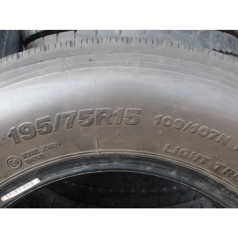 O650-11 中古タイヤ 送料無料 195/75R15 夏1本 サマータイヤ LT 109/107N 195/75-15 195-75-15 ...