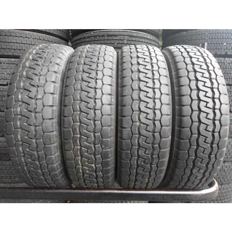 P547-9 中古タイヤ 送料無料 205/60R17.5 4本セット ミックス LT 111/109L 205/60-17.5 205-60 ...