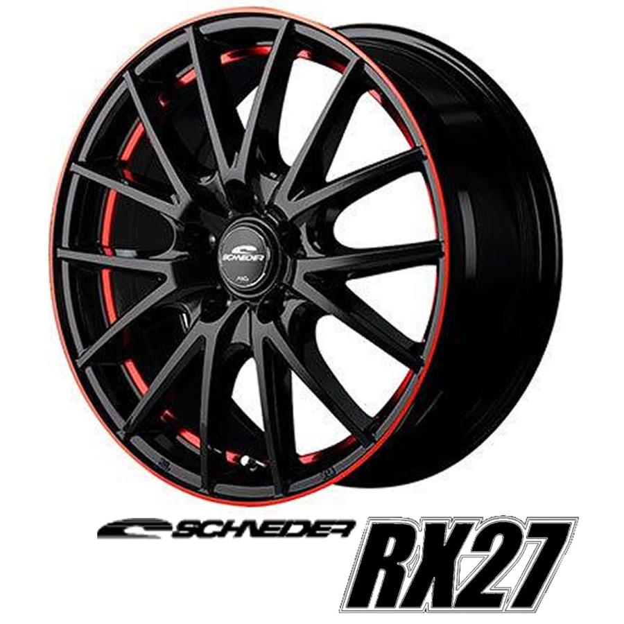 シュナイダー 17×7J 114.3-5穴+38 ハブ径73 マルカ シュナイダーRX27 アンダーカットポリッシュレッド 4本 在庫要確認 会社宛送料無料 NO,4560234989480 ...