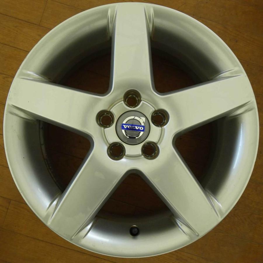4本SET 会社宛 送料無料 17×7J VOLVO ボルボ V50 純正 アルミ 5穴 PCD 108mm オフセット +52.5 ハブ径 ...