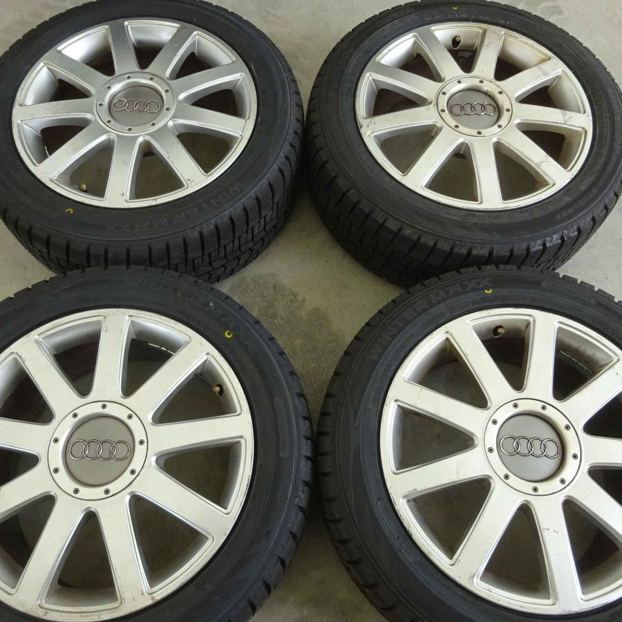 冬新品 2020年製 4本SET 会社宛送料無料 225/50R17×7.5J 94S ダンロップ WINTER MAXX WM02 アウディ A4 純正 アルミ アバント A6 NO ...