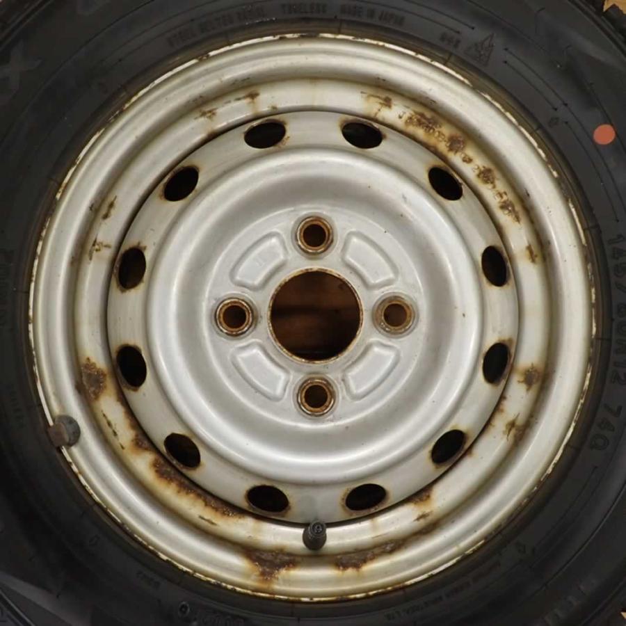 冬4本SET 会社宛 送料無料 145/80R12×4J 74Q ダンロップ WINTER MAXX WM02 2021年製 スチール 鉄チン エッセ ミラ 店頭交換OK！ NO,C2575 ...