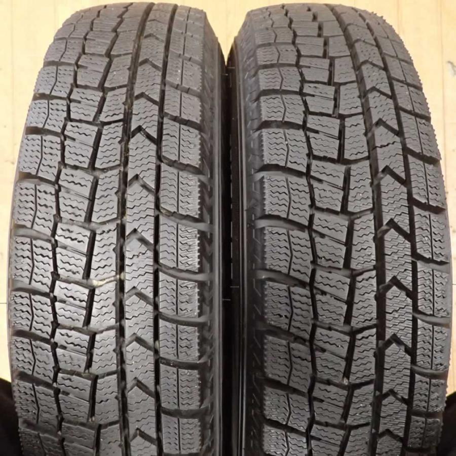 冬4本SET 会社宛 送料無料 145/80R12×4J 74Q ダンロップ WINTER MAXX WM02 2021年製 スチール 鉄チン ...