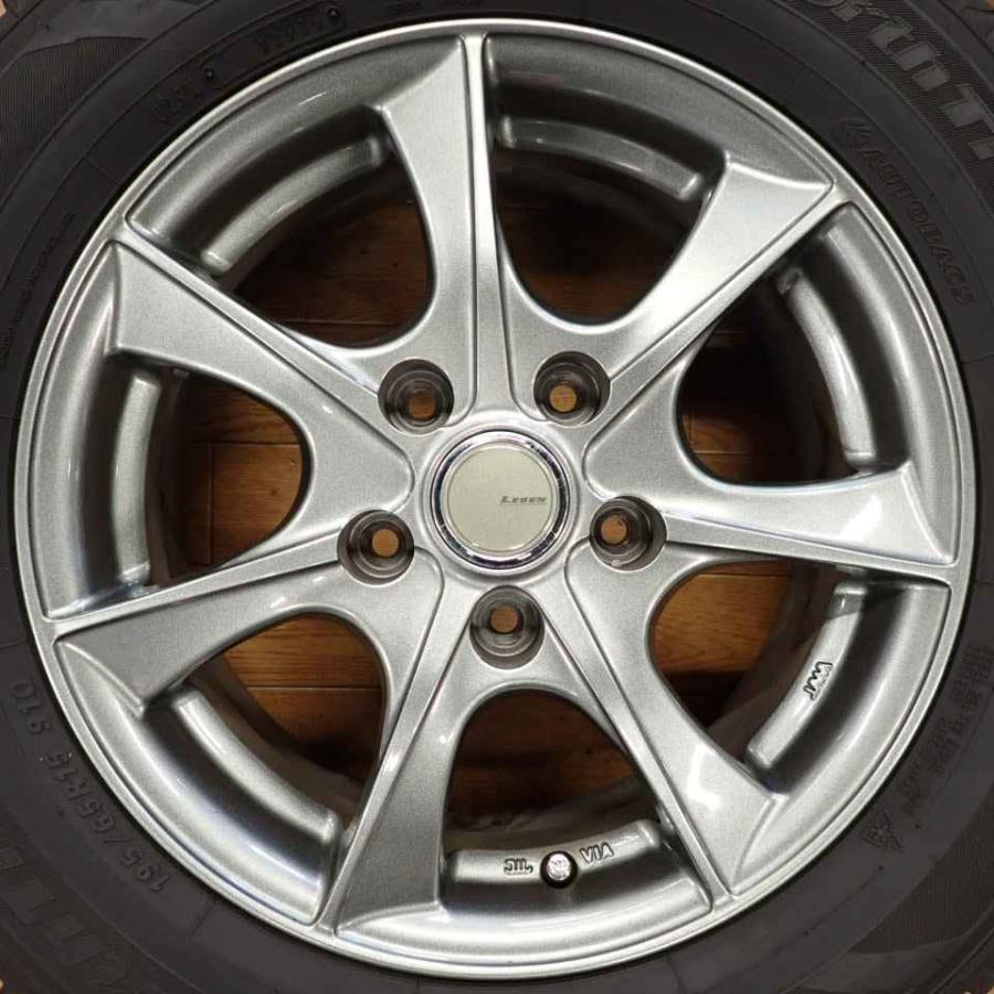 冬4本 会社宛 送料無料 195/65R15×6J 91Q オートバックス ノーストレック N3i 2019年製 アルミ ノア ヴォクシー ...