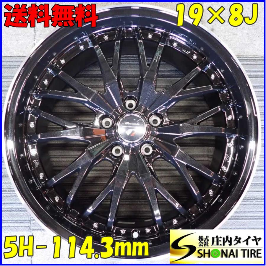 新品4本SET 会社宛 送料無料 19×8J プレシャス HM-3 アルミ 5穴 PCD 114.3mm +42 ハブ径73mm アルファード ヴェルファイア CX-5 NO,C4313 ...