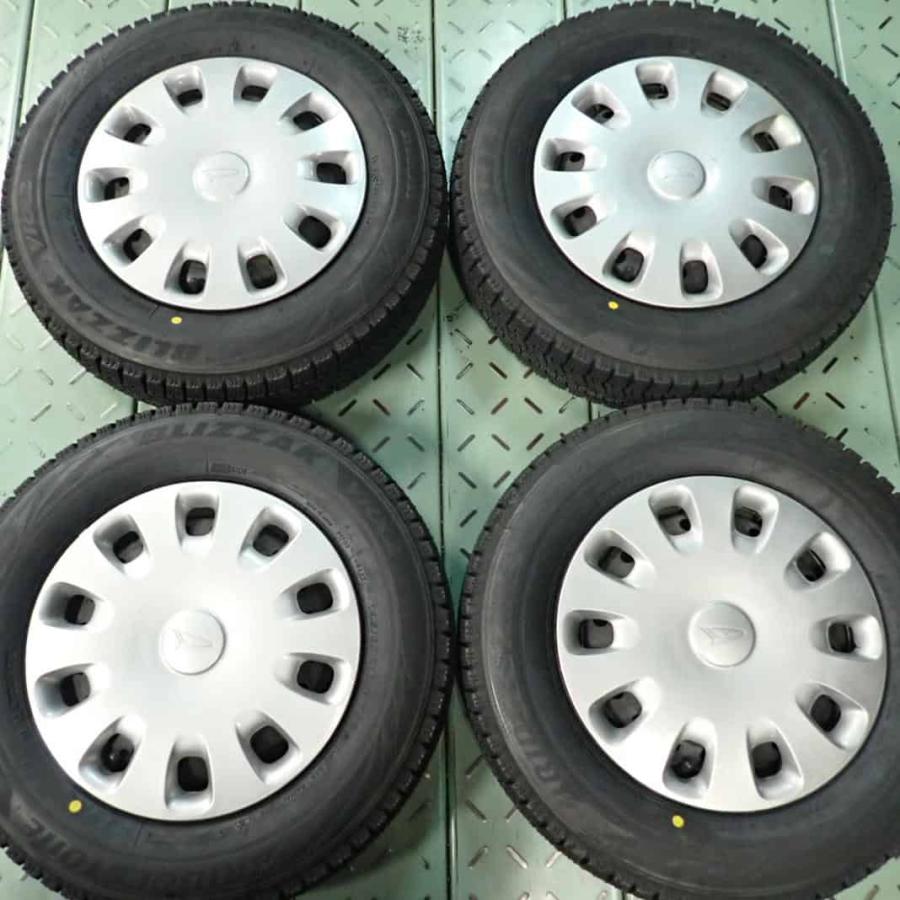 冬 新品 2023年製 4本SET 会社宛 送料無料 145/80R13×4J 75Q ブリヂストン ブリザック VRX2 ダイハツ純正 スチール ミラ ムーヴ NO,C5216 : 庄内 ...