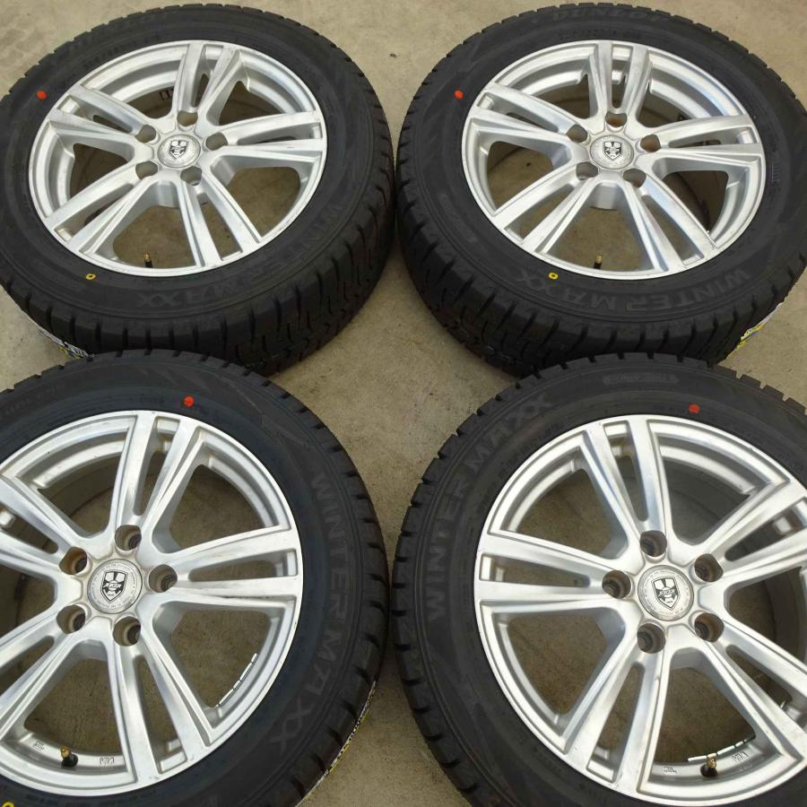冬4本新品 2021年製 会社宛 送料無料 205/55R16×6.5J 91S ダンロップ WINTER MAXX WM アルミ ノア ...