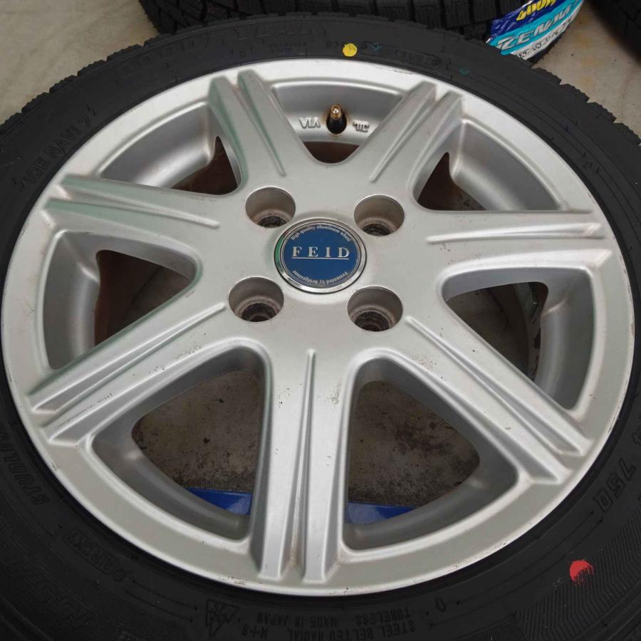 冬 新品 2022年製 4本SET 会社宛 送料無料 155/65R14 ×5J 75Q グッドイヤー アイスナビ7 チューナーサイズ アルミ ...