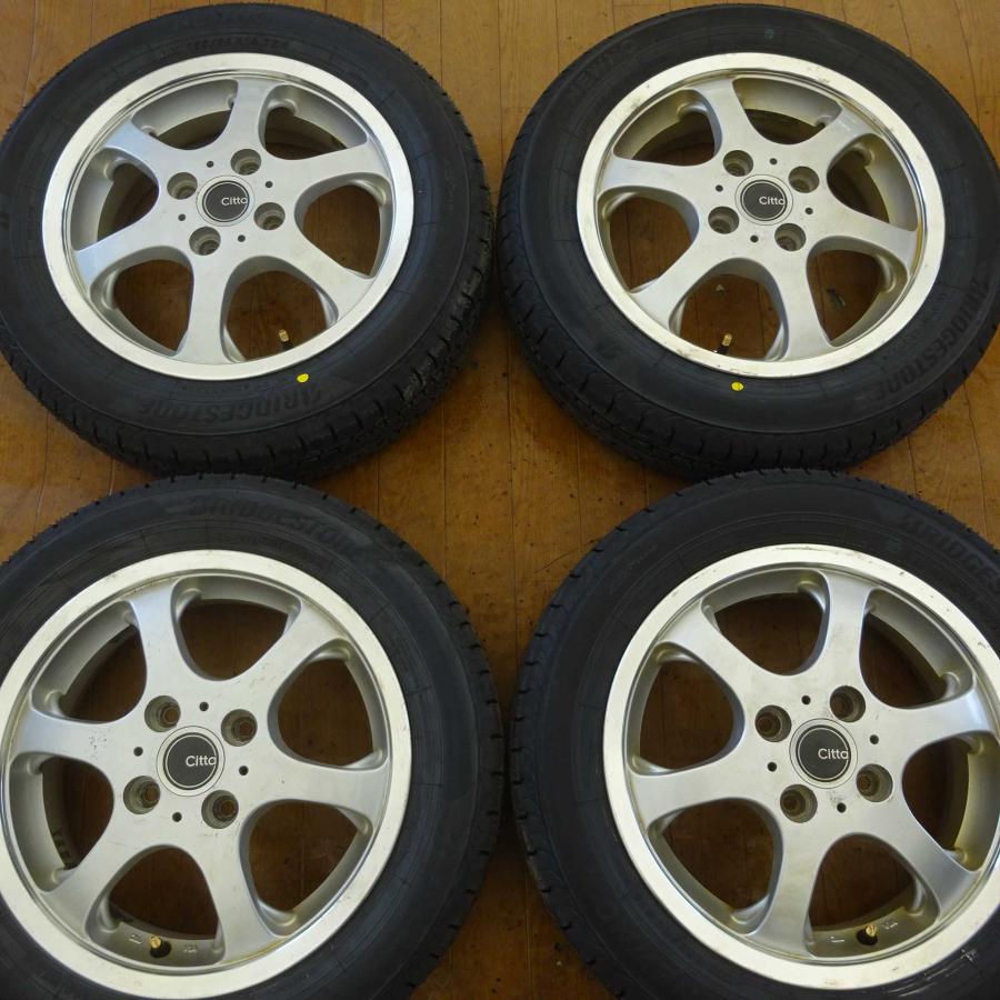 夏 新品 2023年 4本SET 会社宛 送料無料 155/65R14×4.5J 75H ブリヂストン NEWNO アルミ タント ウェイク ...