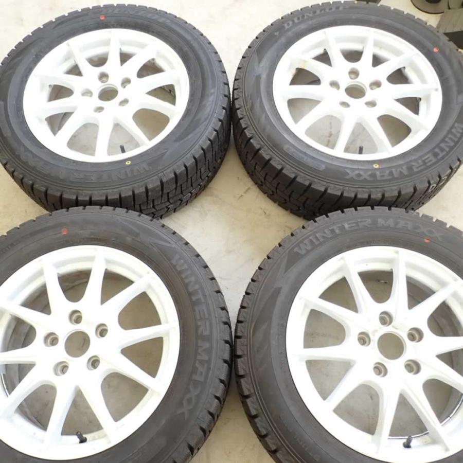 冬 新品 2021年製 4本SET 会社宛送料無料 215/60R16×6.5J 95S ダンロップ WINTER MAXX WM02 アルミ ...