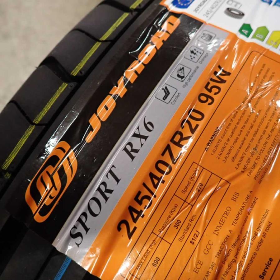 夏 新品 2023年製 4本SET 会社宛 送料無料 245/40ZR20×8J 95W JOYROAD SPORT RX6 ロクサーニ アルミ アルファード エルグラ 特価 NO,D2352 ...