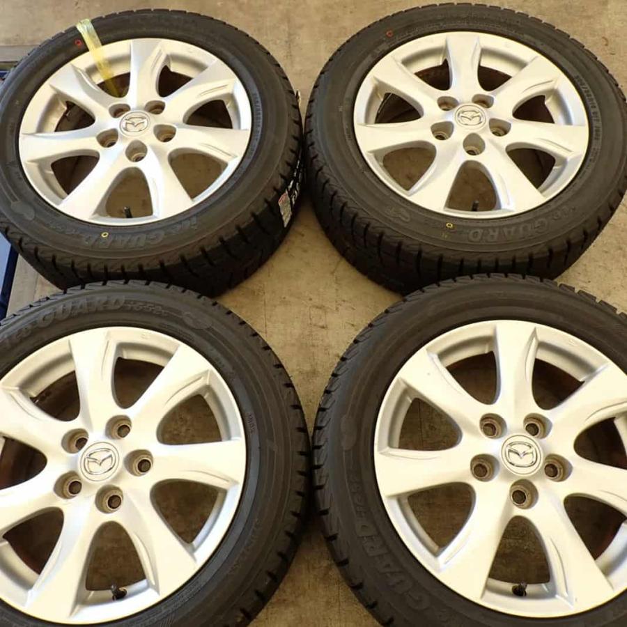 冬 新品 2022年製 4本 会社宛送料無料 205/55R16×7.5J 91T ヨコハマ アイスガード IG52C マツダ純正 アルミ ...