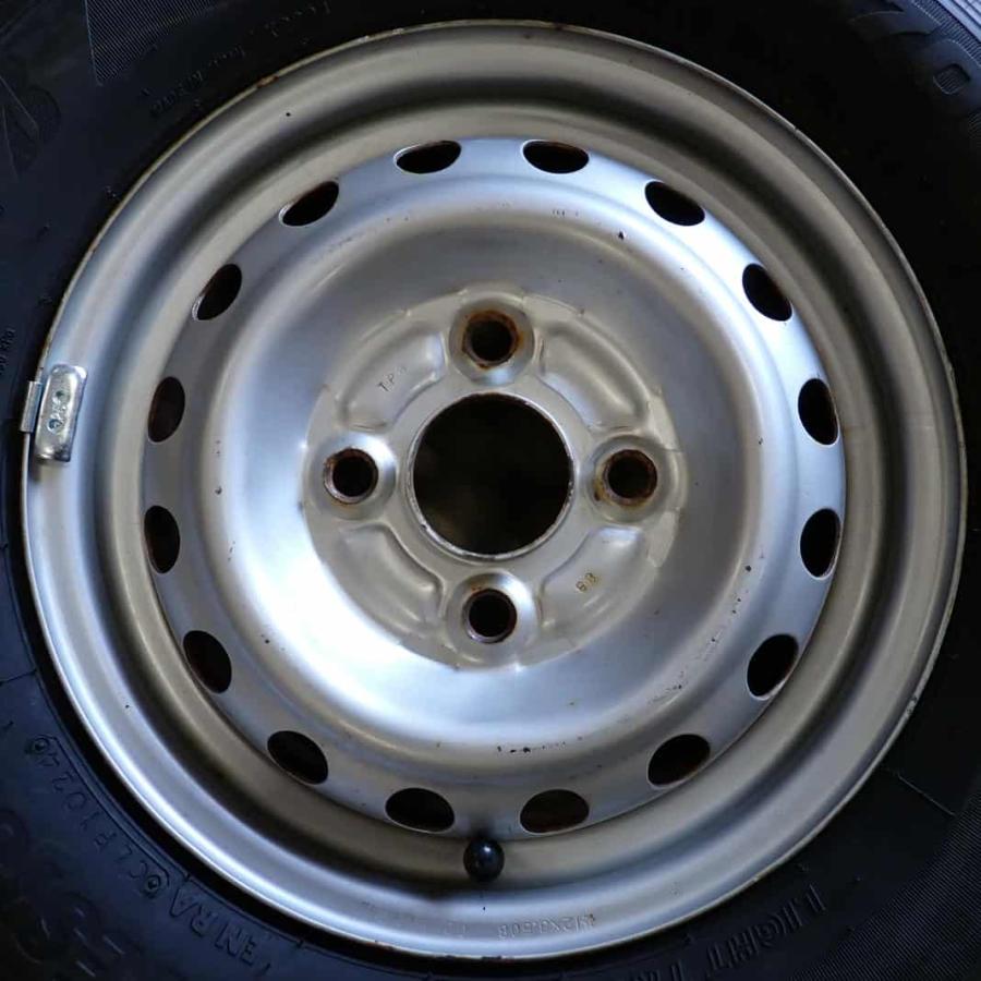 夏 新品 2024年製 4本SET 会社宛 送料無料 145/80R12×3.5J 80/78 LT ブリヂストン BS K370 ホンダ純正 ...