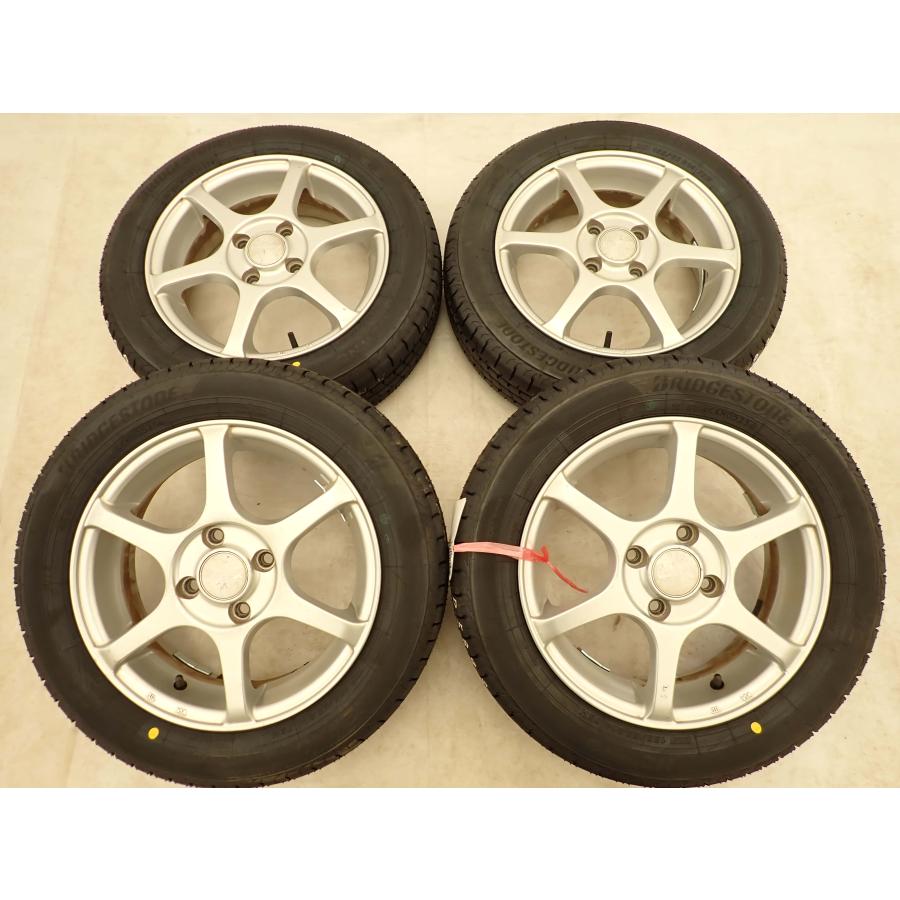 夏4本価格 新品 2025年製 会社宛 送料無料 155/65R14×4.5J 75H ブリヂストン ECOPIA NEWNO アルミ N ...