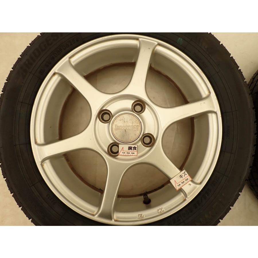 夏4本価格 新品 2025年製 会社宛 送料無料 155/65R14×4.5J 75H ブリヂストン ECOPIA NEWNO アルミ N ...