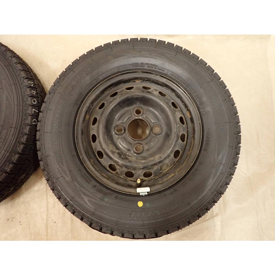 冬 新品 2025年製 4本SET 会社宛 送料無料 145R12×3.5J 6PR LT ダンロップ WINTER MAXX SV01 ホンダ 純正 スチール N-VAN バモス NO ...