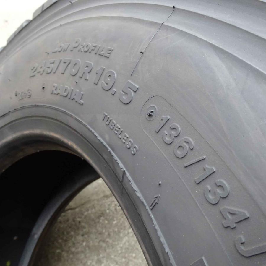 冬2本SET 会社宛 送料無料 245/70R19.5 136/134 TB ブリヂストン W900 2021年製 地山 低床 大型 トラック ...