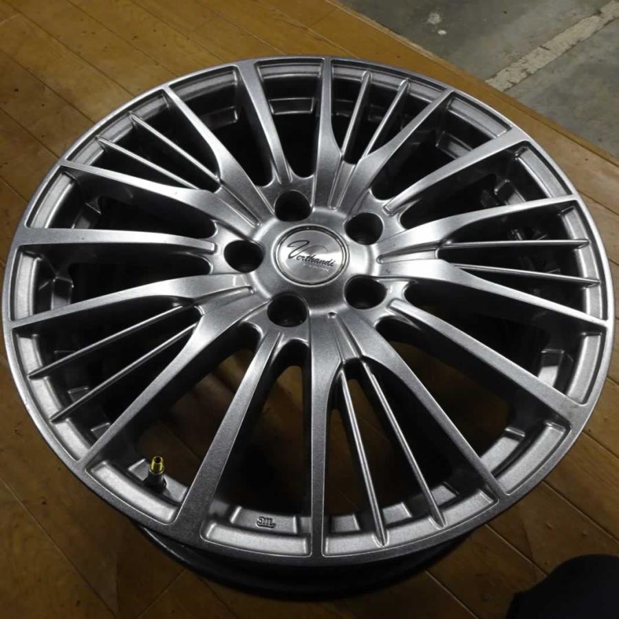 4本SET 会社宛 送料無料 18 ×7.5J デザイン アルミ 5穴 PCD 114.3mm +48 ハブ径73mm エスティマ ヴォクシー ...