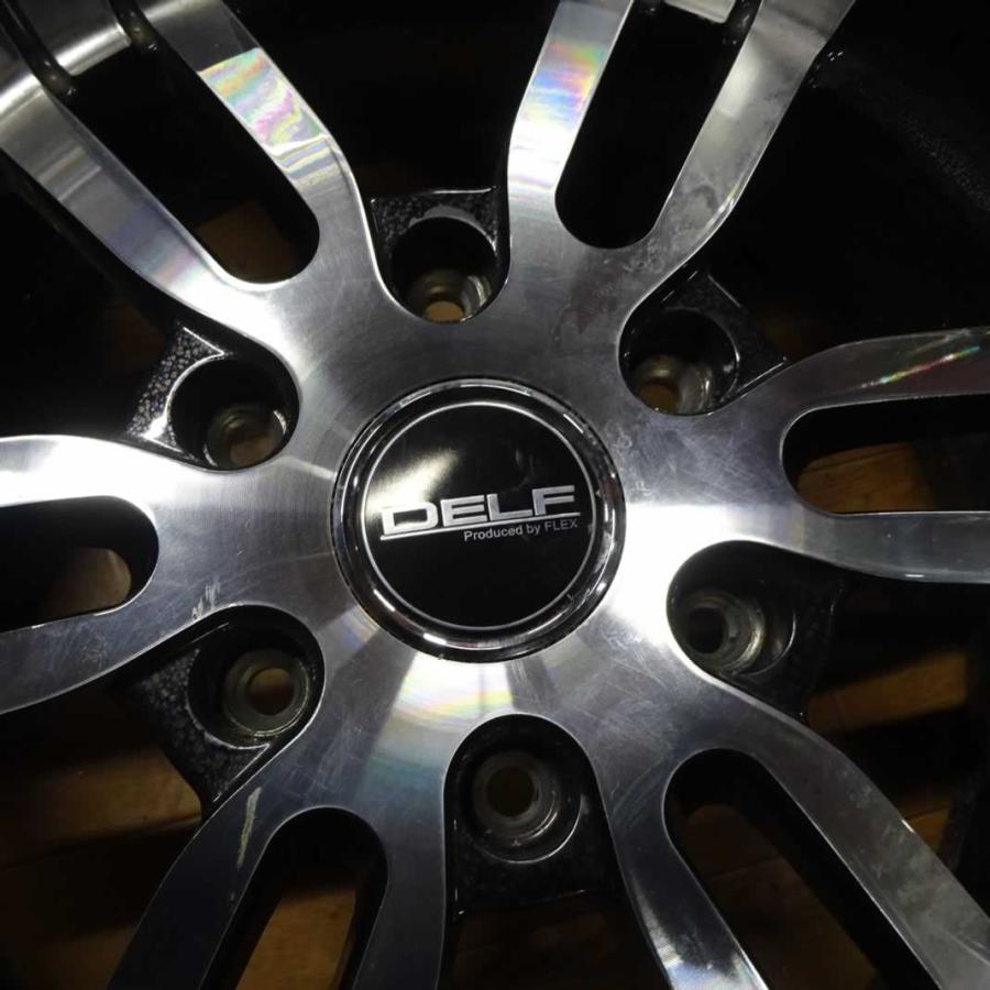 4本SET 会社宛 送料無料 17×6.5J フレックス DELF-02 アルミ 6穴 PCD 139.7mm +38 ハブ径110mm ハイエース レジアス キャラバン NO,E0452 ...