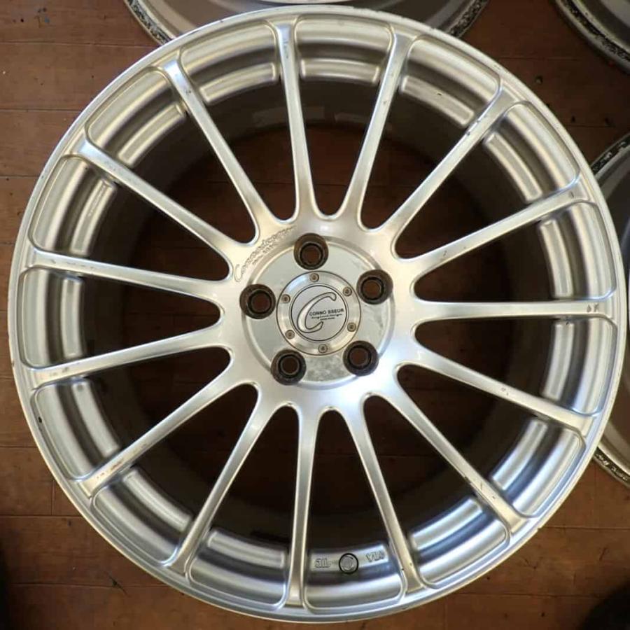 4本SET 会社宛 送料無料 17×7.5J ヨコハマ YOKOHAMA コニサー No.151C アルミ 5穴 PCD 100mm +50 ハブ径73mm レガシィ プリウス NO ...