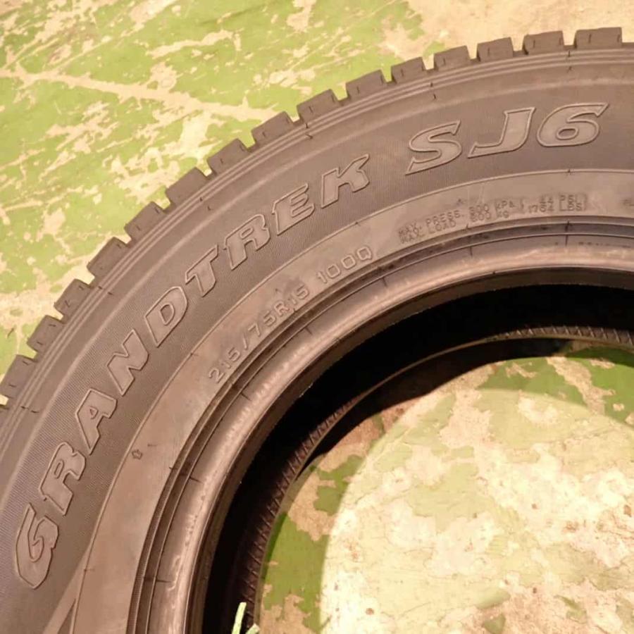 冬新品2022年 1本 会社宛送料無料 215/75R15 100Q ダンロップ グラントレック SJ6 ジムニー シエラ ジープ チェロキー ...