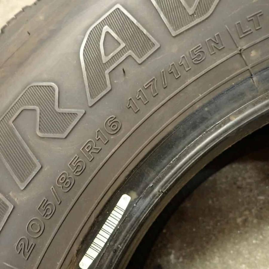 夏 2本SET 会社宛 送料無料 205/85R16 117/115 LT ブリヂストン DURAVIS R207 地山 小型トラック各種 ...