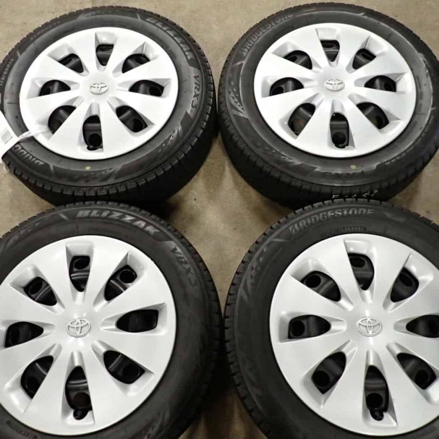 冬4本SET 会社宛 送料無料 175/65R15×5.5J 84Q ブリヂストン ブリザック VRX3 2021年製 トヨタ 純正スチール アクア アクシオ NO,F1559 : f1559 ...