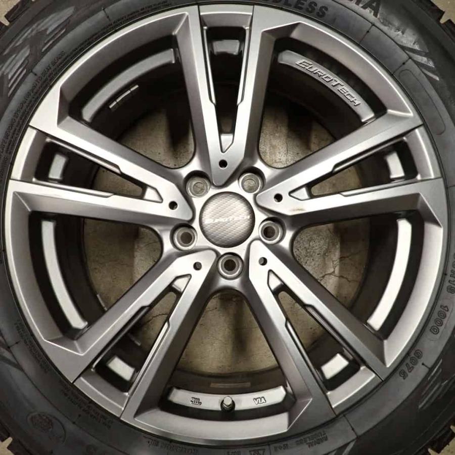 冬4本SET 会社宛 送料無料 235/55R18×7.5J 100Q ヨコハマ アイスガード G075 2023年製 バリ溝 アルミ Q3 ティグアン 店頭交換OK NO,F2137 ...