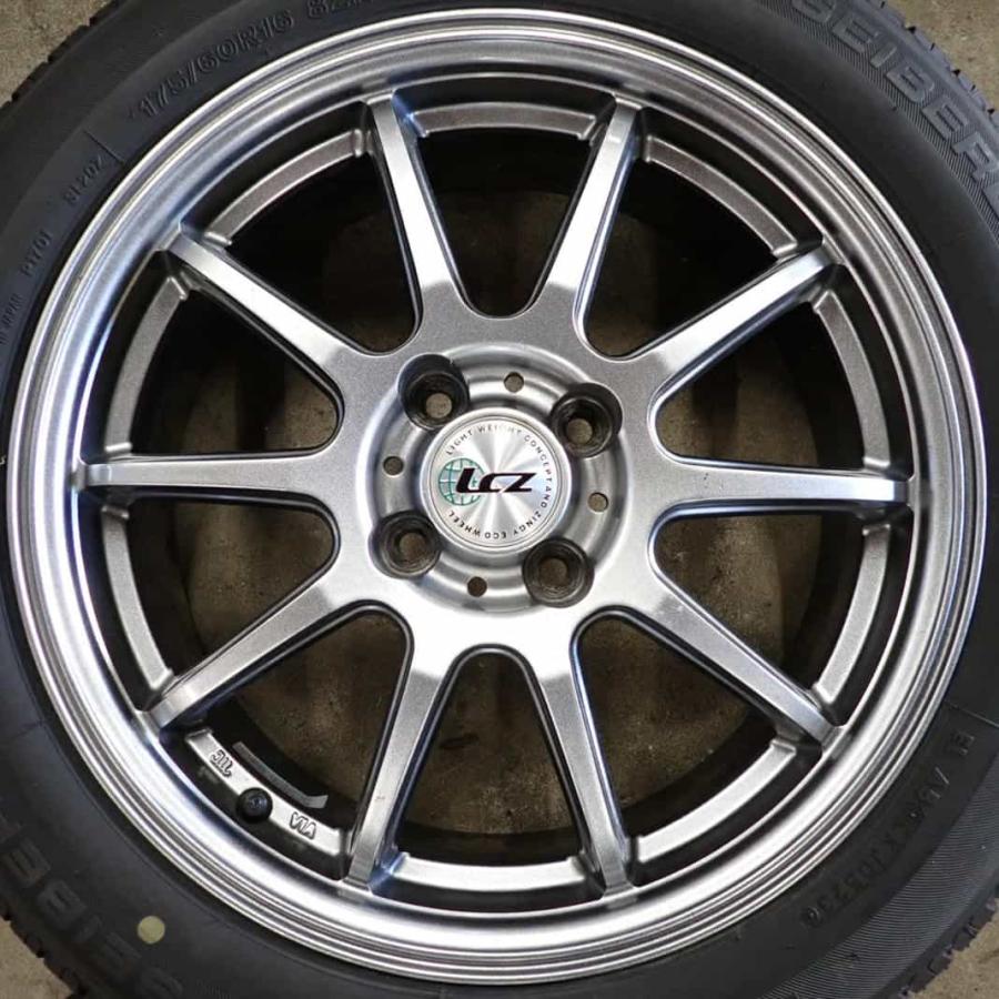 夏4本 会社宛 送料無料 175/60R16×6J 82H ブリヂストン SEIBERLING SL201 2023年製 アルミ 100系 ...