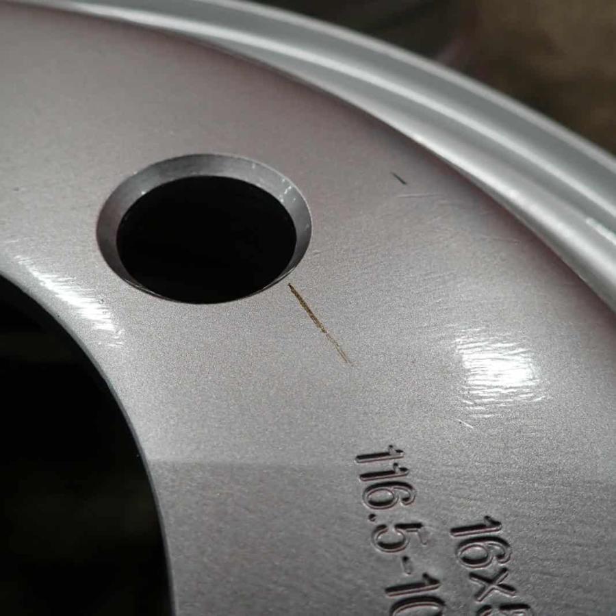 展示品 4本SET 会社宛送料無料 16×5.5 SHONE トラックスチール ホイ−ル 2トン車 鉄 5穴 PCD 203.2mm +116 ...