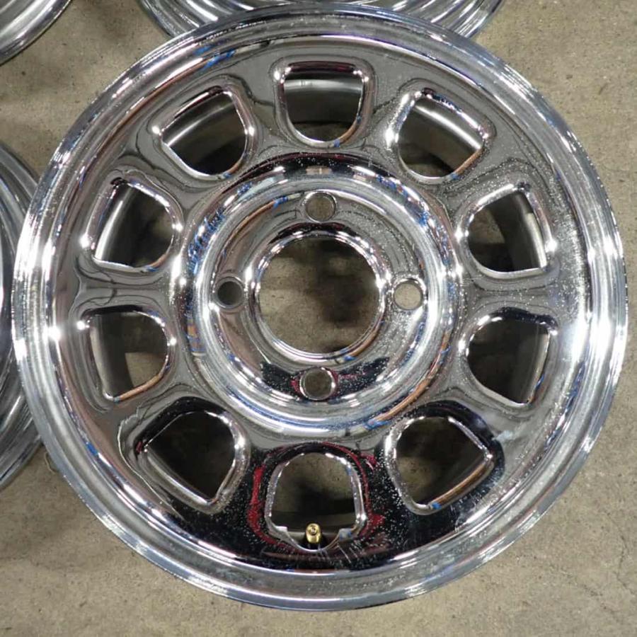 訳アリ品 4本SET 会社宛送料無料 12×4J SHONE SST DAYTONA デイトナクロームメッキ スチール 4穴 PCD ...