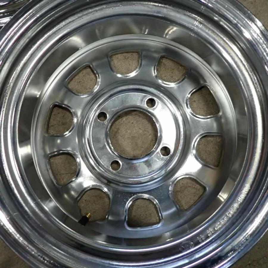 訳アリ品 4本SET 会社宛送料無料 12×4J SHONE SST DAYTONA デイトナクロームメッキ スチール 4穴 PCD ...