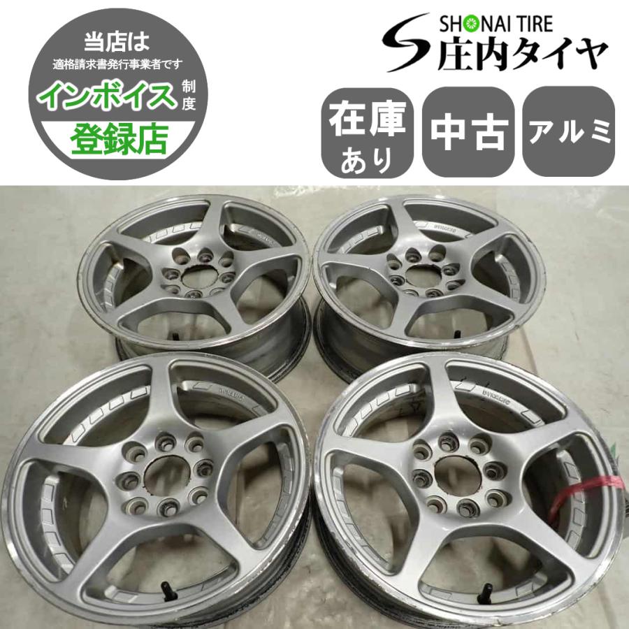 4本SET 会社宛 送料無料 14×6J ダイナミック JRD シルバー アルミホイール 4穴 PCD100/114.3mm +38 ハブ径73mm カローラ 特価品 NO,F4180 ...