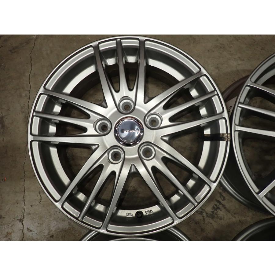 4本SET 会社宛 送料無料 15×5.5J ブリヂストン シルバー アルミ 5穴 PCD 114.3mm +49 ハブ径73mm ホンダ フリード 店頭交換OK！ NO,F6149 : 庄内 ...