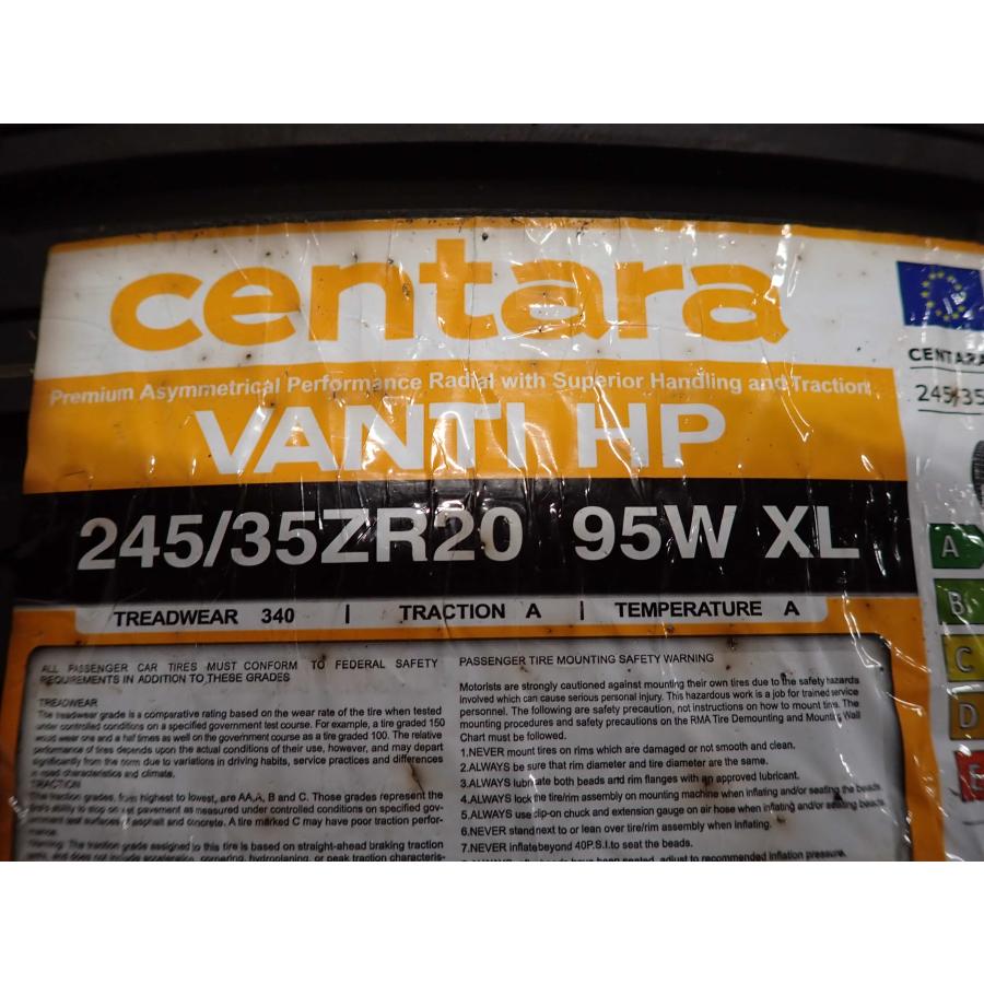 夏 新品 2023年製 2本SET 会社宛 送料無料 245/35ZR20 95W centara センタラ VANTI HP アルファード ...