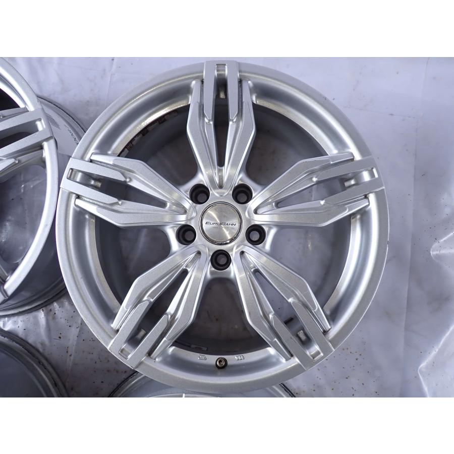 4本SET 会社宛 送料無料 18×7.5J EUROBAHN アルミ ホイール 5穴 PCD 112mm +51 ハブ径57mm ティグアン ...