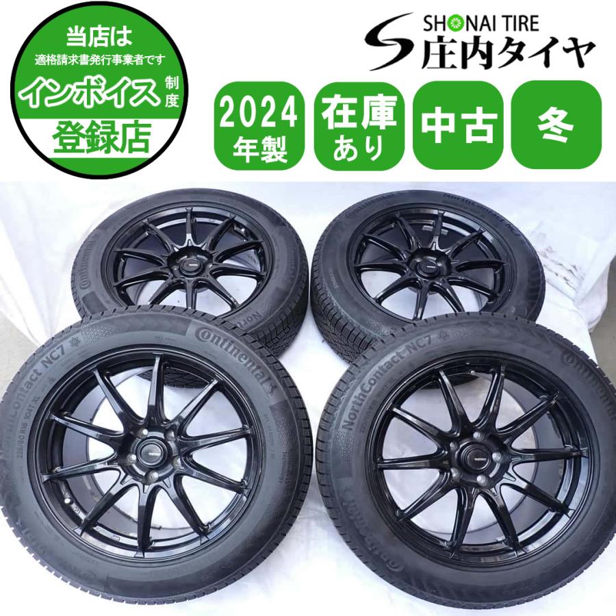 冬4本SET 会社宛送料無料 225/60R18×8J 104T コンチネンタル NorthContact NC7 2024年製 アルミ ...